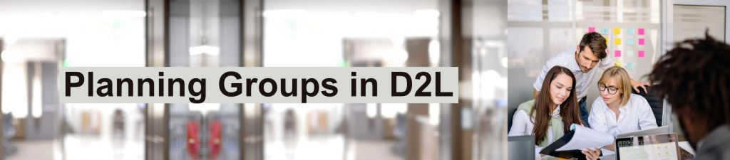 Teaching – Planning Groups in D2L – Saint Leo University Center for ...
