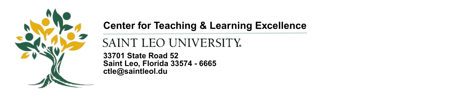 Teaching – Course D2L – Saint Leo University Center for Teaching and ...