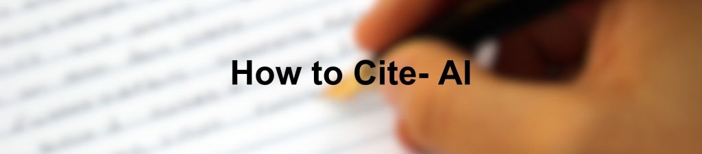 AI How to Cite – Saint Leo University Center for Teaching and Learning ...