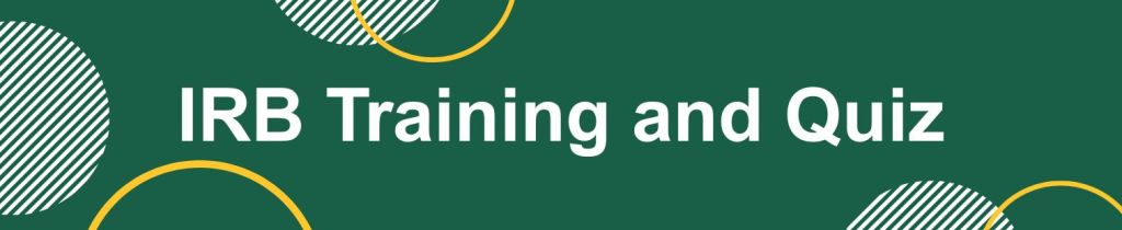 IRB Training and Quiz – Saint Leo University Center for Teaching and ...